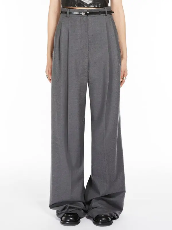 Sportmax Belted Wide Leg Pants