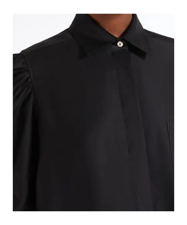 Max Mara Faraday Puff-sleeved Shirt - Black