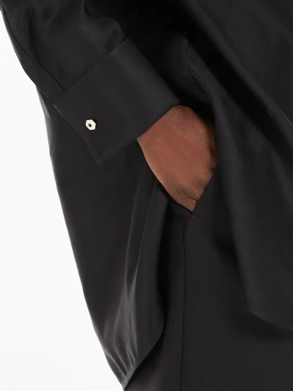 Max Mara Faraday Puff-sleeved Shirt - Black
