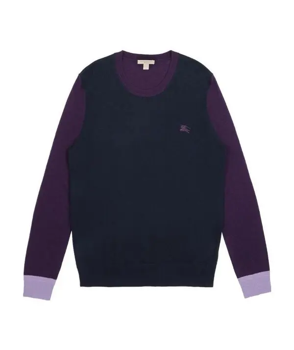 Burberry Round-necked Matching Pullover - Black
