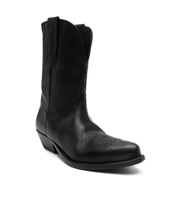 GOLDEN GOOSE Wish Star Ankle Boots - Black