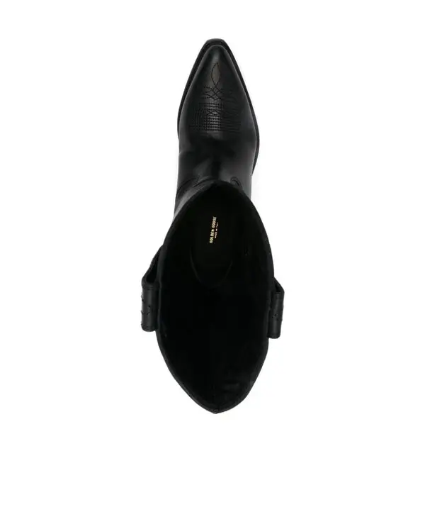 GOLDEN GOOSE Wish Star Ankle Boots - Black