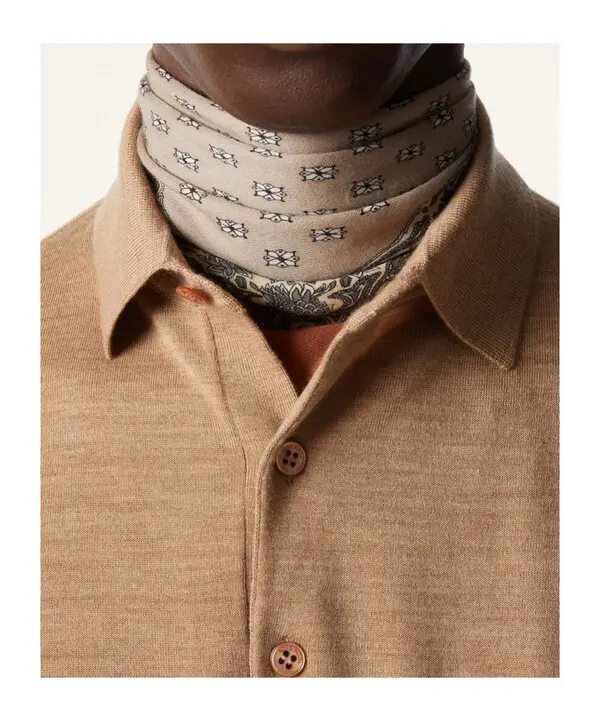 Loro Piana Cornice Di Cardigen Foulard 60x60