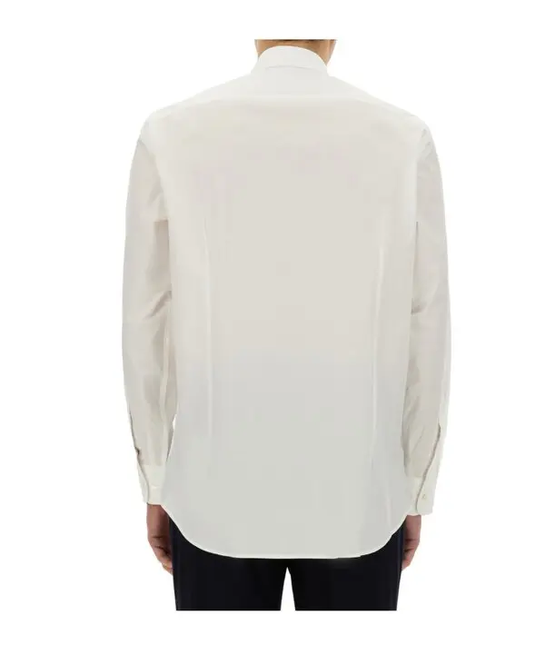 Etro Pegaso Embroidered Buttoned Poplin Shirt - White
