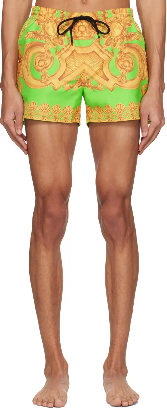 Versace Baroque Print Swim Shorts