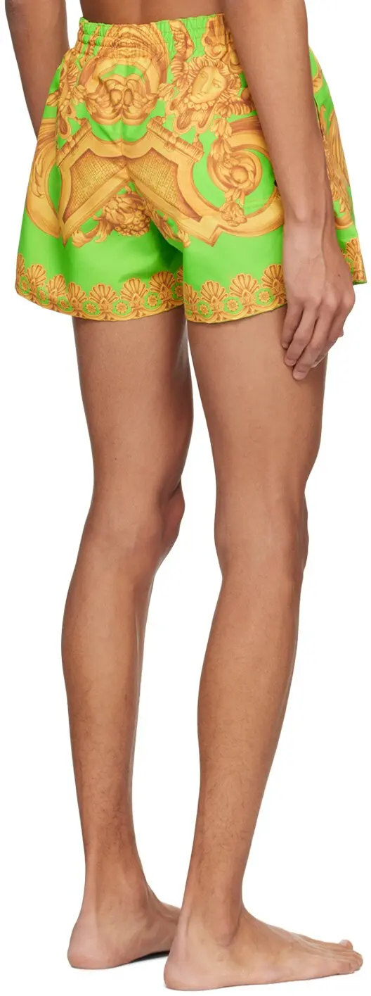 Versace Baroque Print Swim Shorts