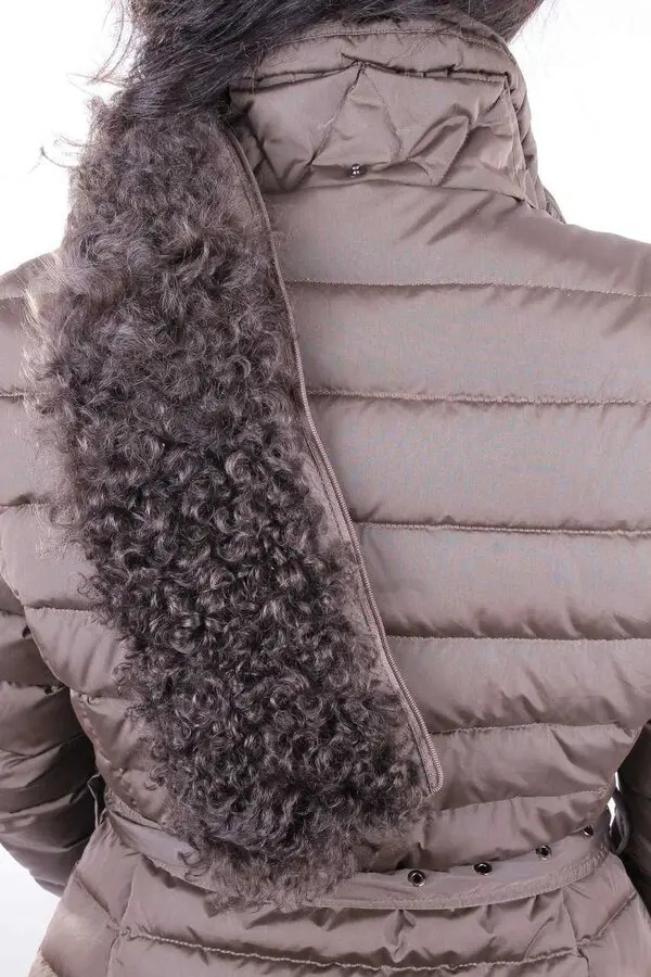 Moncler Agave Down Jacket With Belt