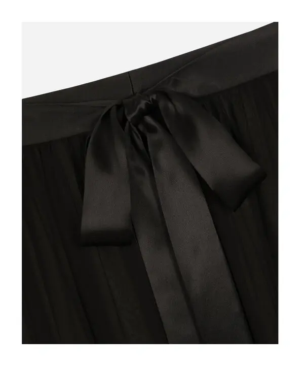 Dolce & Gabbana Belted Chiffon Midi Skirt