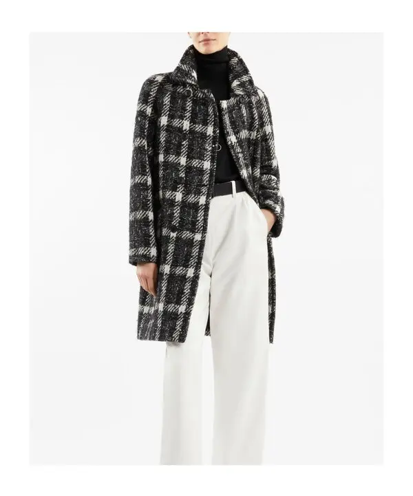 FAY Plaid Double-breasted Coat