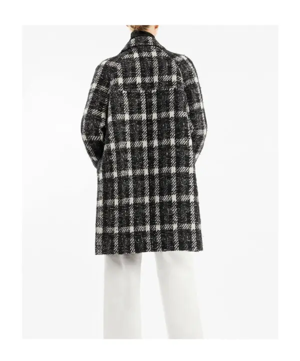 FAY Plaid Double-breasted Coat