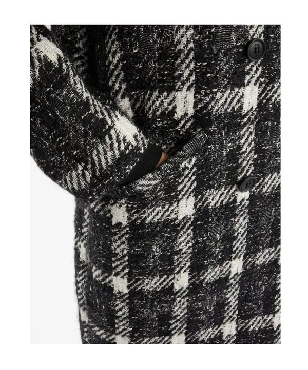 FAY Plaid Double-breasted Coat