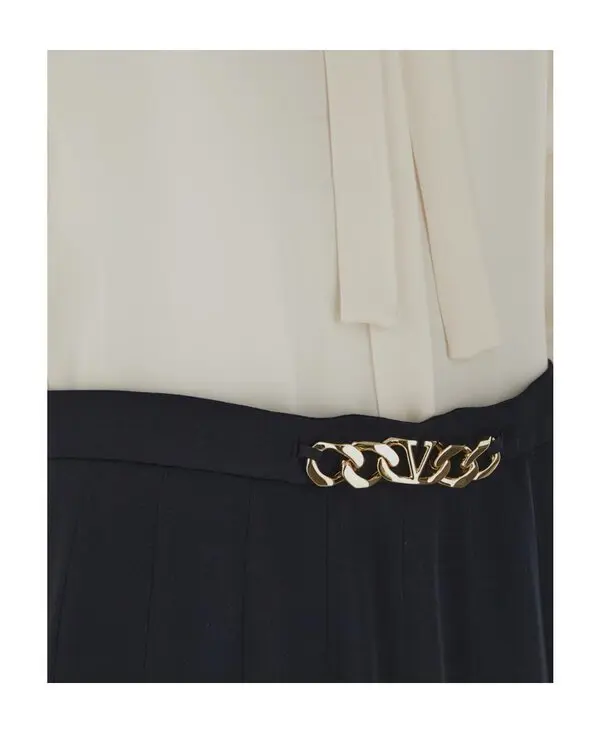 Valentino Garavani Pussy-bow Collar Shirt Dress