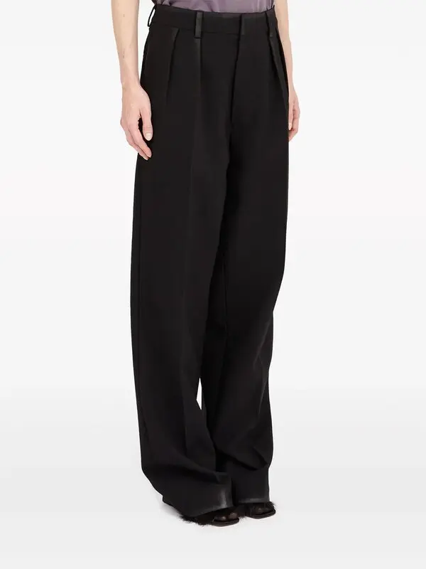 MAISON MARGIELA Wide-leg Trousers With Hot Seam Details - Black