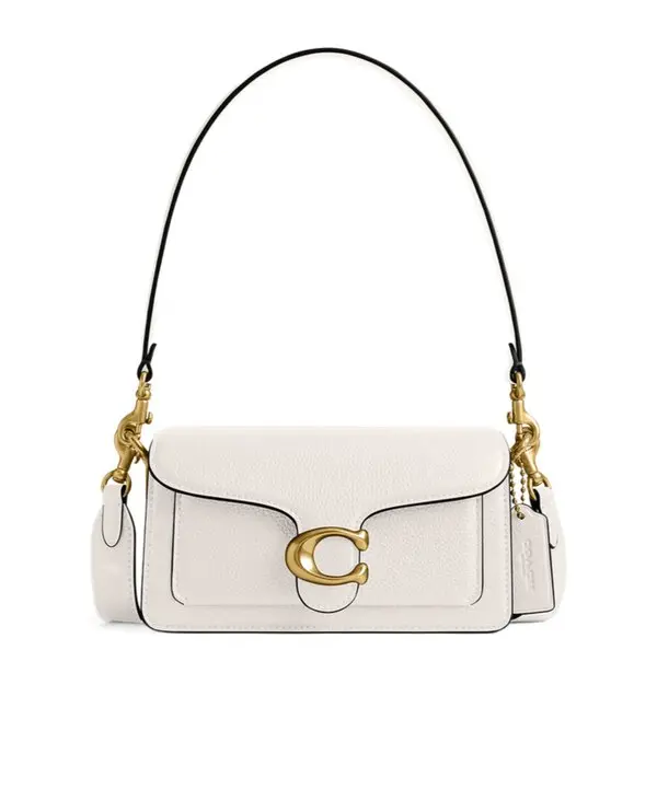 COACH Flap Shoulder Bag - Chalk