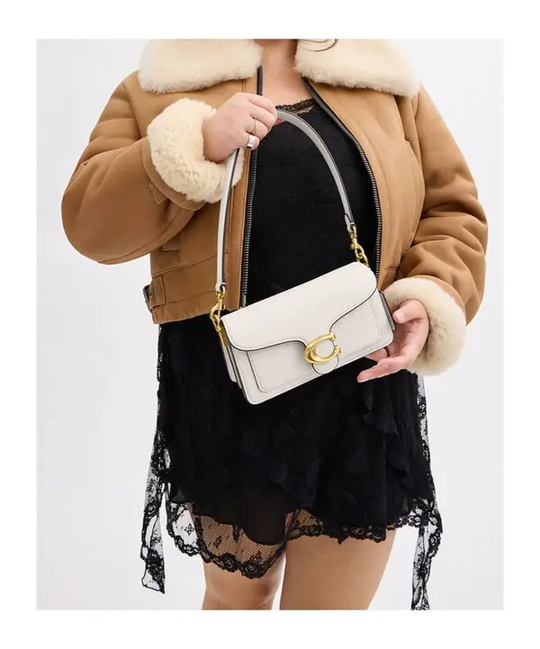 COACH Flap Shoulder Bag - Chalk