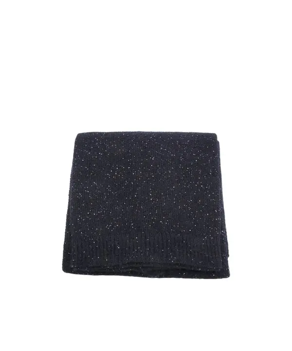 Fabiana Filippi Sequin Embellished Knitted Scarf - Black