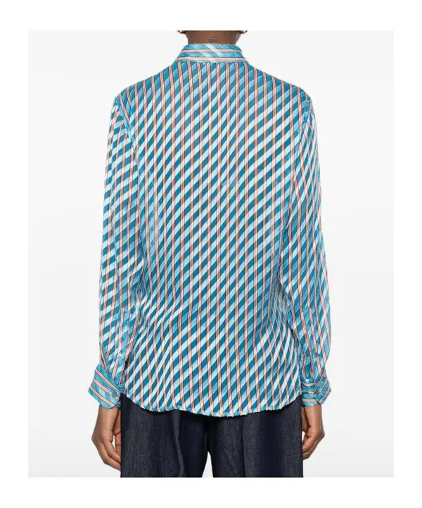 Dries Van Noten Striped Shirt - Blue