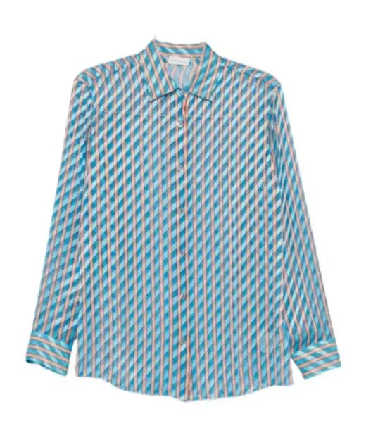 Dries Van Noten Striped Shirt - Blue