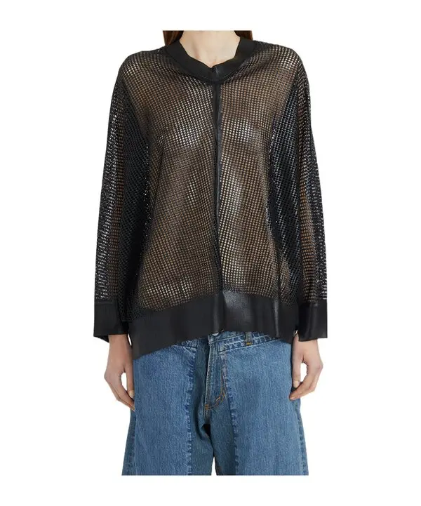 Junya Watanabe Oversized Open-work Sweater