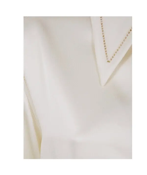 JIL SANDER Satin Buttoned Shirt - White