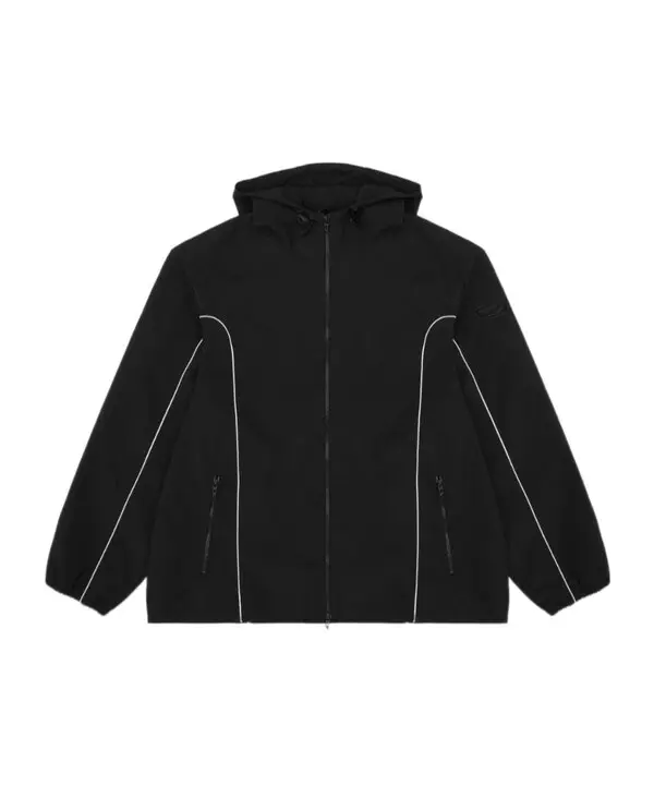 DIESEL® Zipped Hooded Jacket - Black