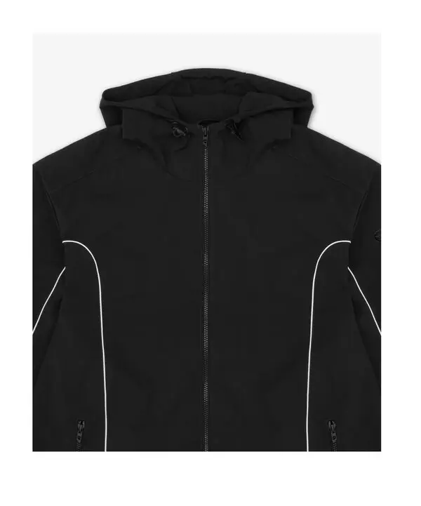 DIESEL® Zipped Hooded Jacket - Black
