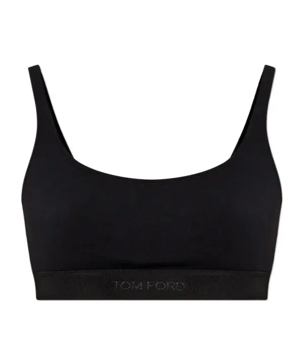 TOM FORD Logo Band Bralette - Black