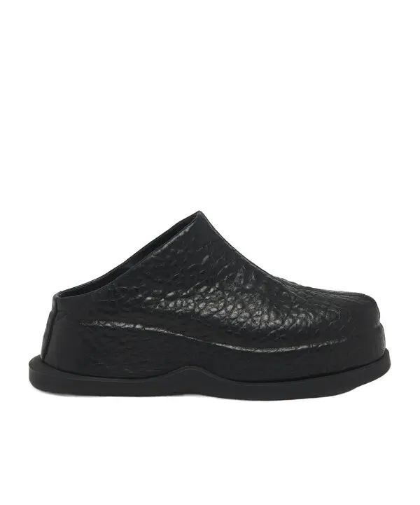 Alexander McQueen Wave Skull Embossed Mules