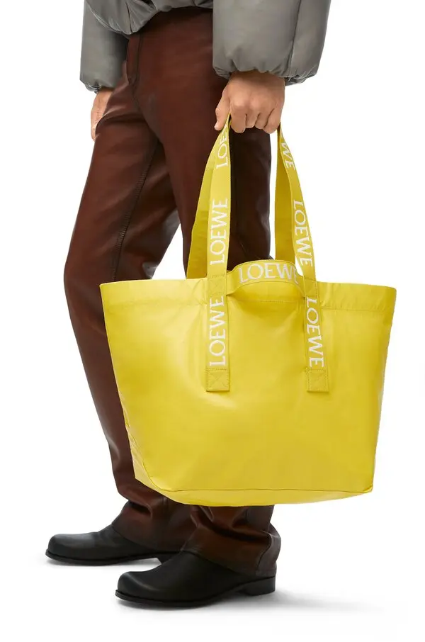 Loewe Fold Shopper In Paper Calfskin