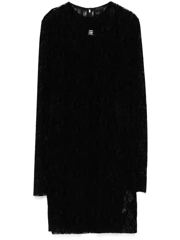 Givenchy 4g Python Print Tulle Mini Dress