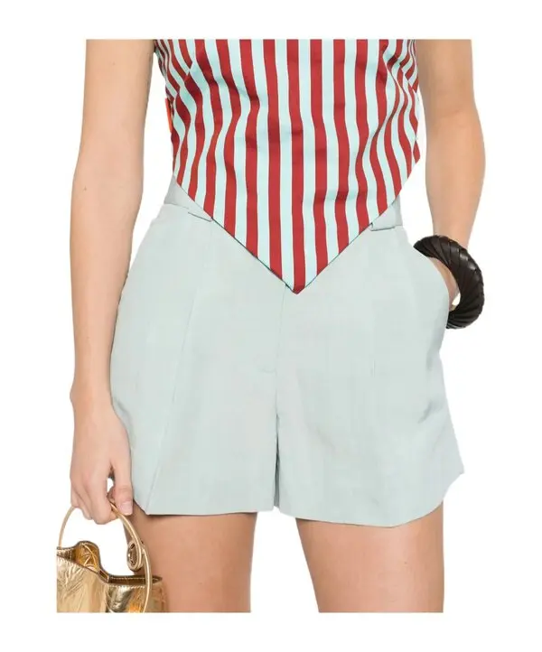 BLAZÉ MILANO Zenith Pleated Shorts - Blue