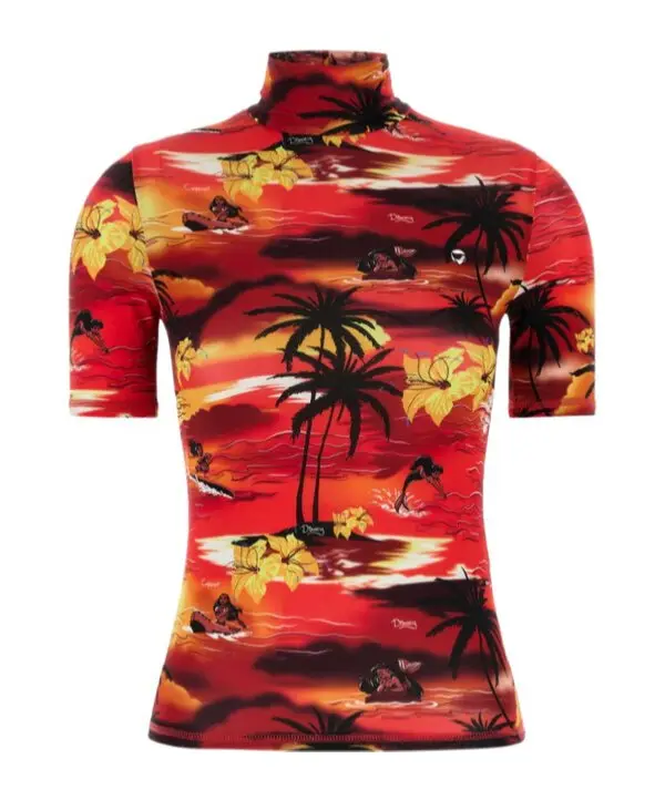 Coperni X Disney Tropical High Neck Fitted Top
