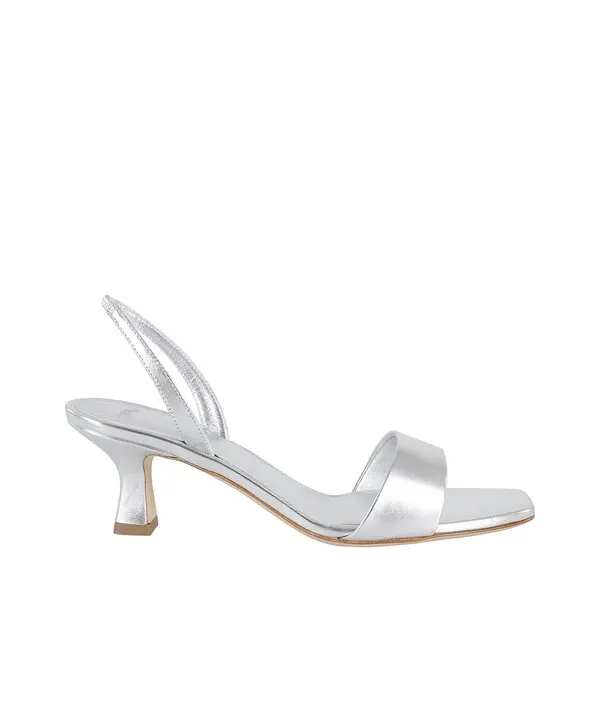 3JUIN 55mm Metallic-finish Sandals - Silver