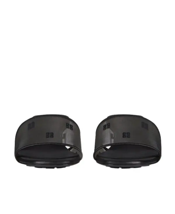 Givenchy G Cube Mules In Transparent Mesh