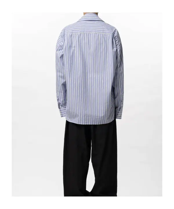Mihara Yasuhiro Front Layered Stripe Shirt