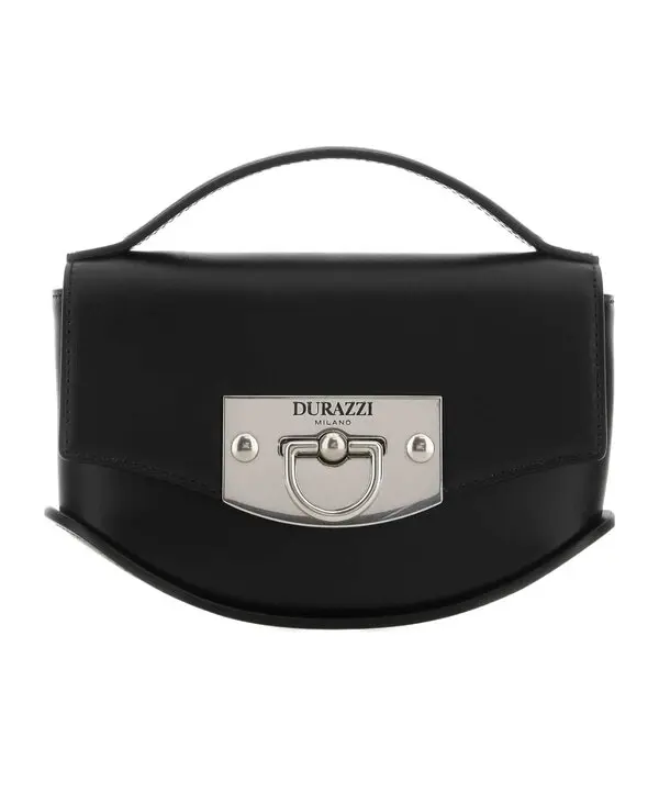 DURAZZI MILANO Flip-lock Leather Shoulder Bag