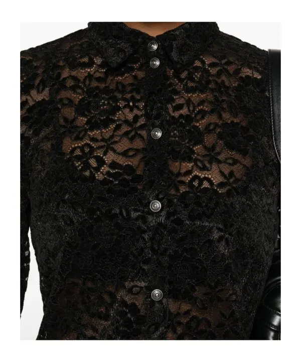 Versace Lace Detailed Shirt