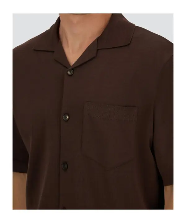 Herno Chest-pocket Short-sleeved Button-up Shirt - Brown