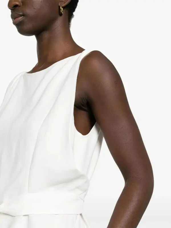 Brunello Cucinelli Sleeveless Maxi Dress With Knot Detail