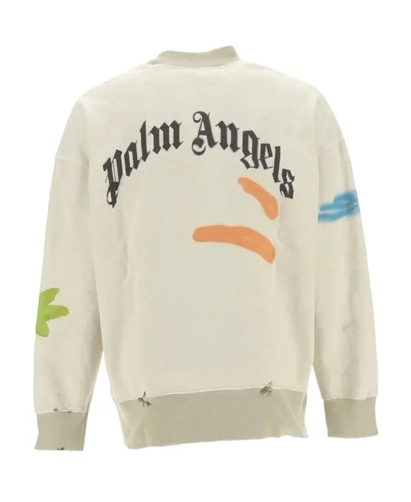 Palm Angels Printed Crewneck Sweatshirt