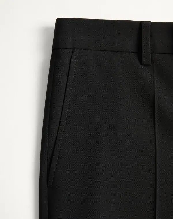 Valentino Garavani Pleated Straight-leg Trousers