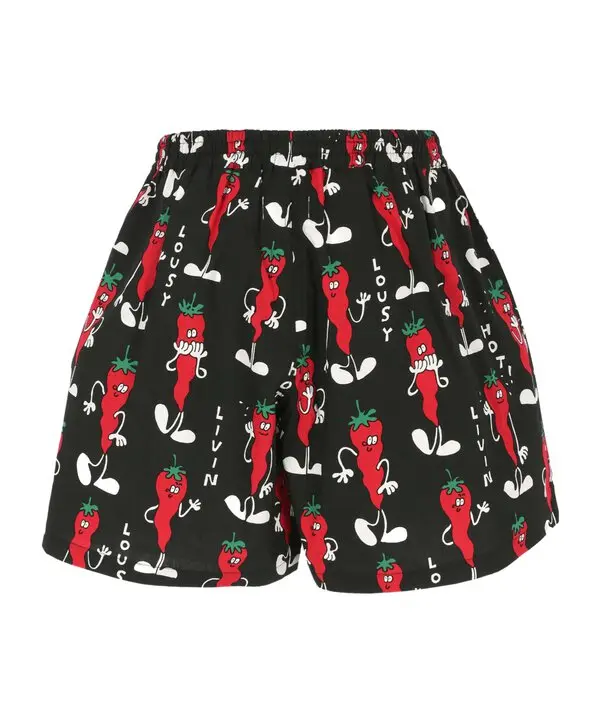 Junya Watanabe Graphic Print Elasticated Waistband Shorts