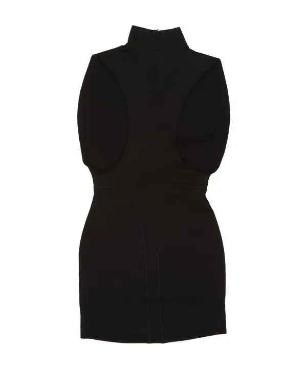 Alaïa Satin Knit Cinched Mini Dress