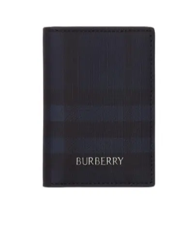 Burberry City Check Folding Card Case