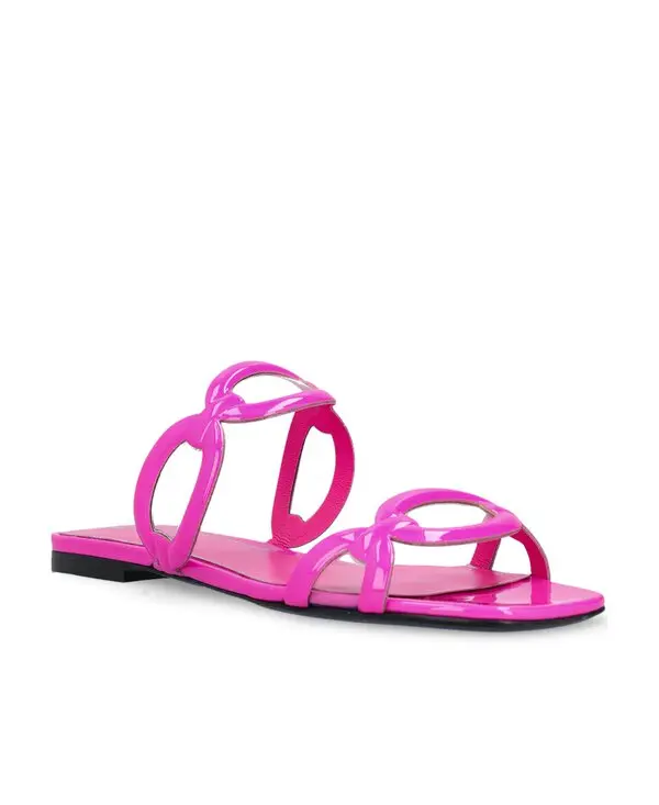 Valentino Garavani Square Toe Slip-on Slides