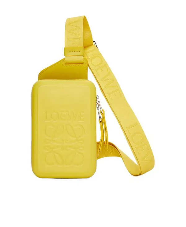 Loewe Molded Sling In Smooth Calfskin - Yellow