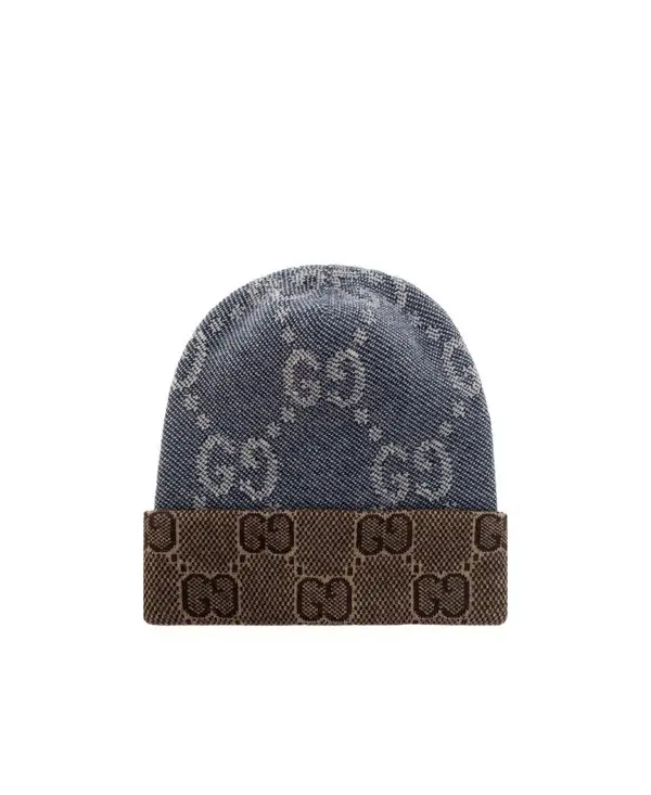 Gucci Reversible Gg Beanie - Black