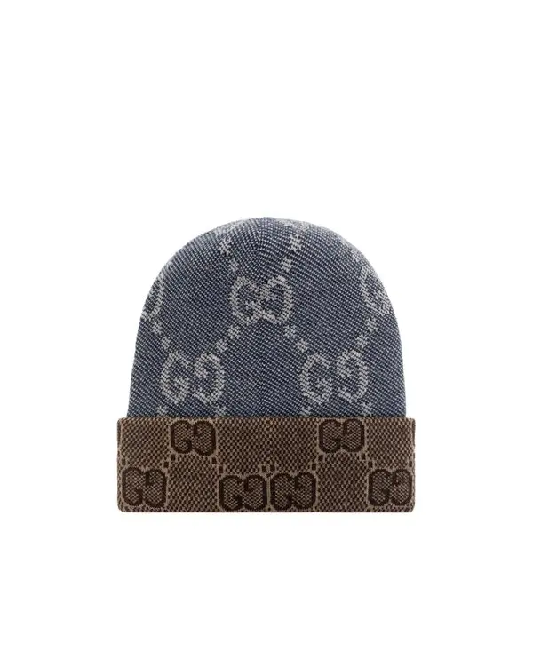Gucci Reversible Gg Beanie - Black