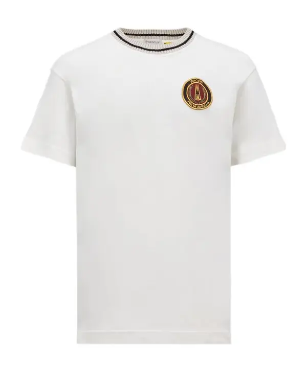 Moncler X Palm Angels Cotton T-shirt - Off White