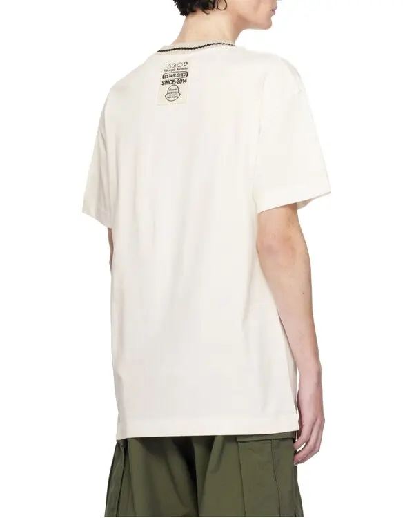 Moncler X Palm Angels Cotton T-shirt With Embroidered Logo